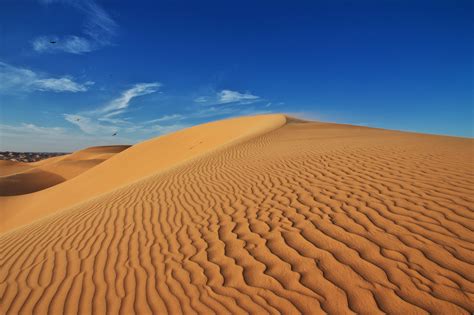 Dunas En El Desierto Del Sahara En El Corazón De áfrica Foto Premium