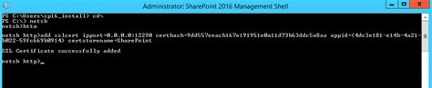 Configuring The Ssl Certificate To Sharepoint 2016