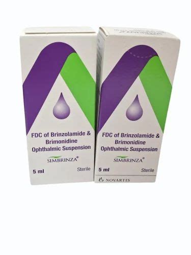 Simbrinza Eye Drops Fdc Of Brinzolamide And Brimonidine Ophthalmic