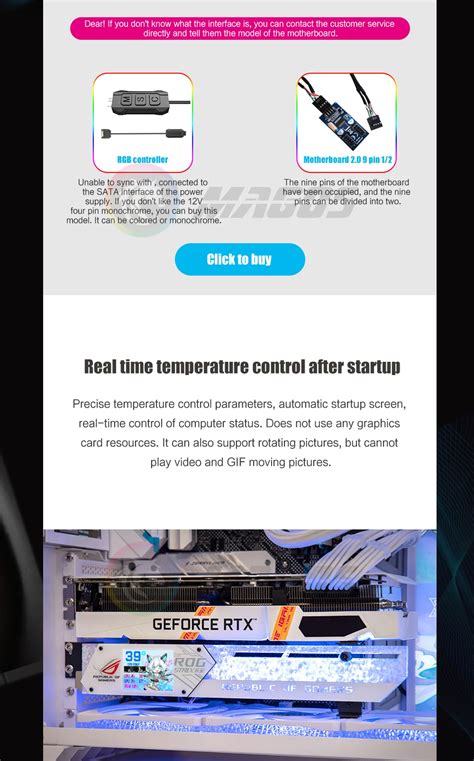 Gpu Bracket With Display Vga Graphic Card Holder Gundam Msi Aorus Rog Themes Gamer Pc Cabinet