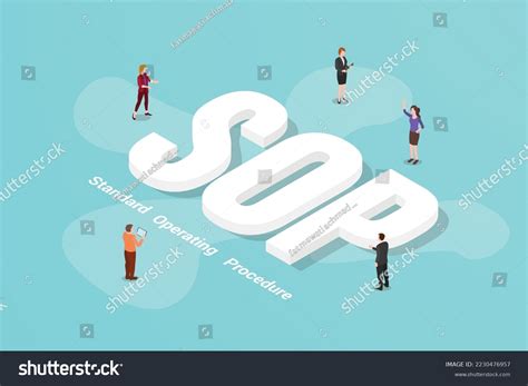 Sop Standard Operating Procedure Big Text Stock Vector Royalty Free 2230476957 Shutterstock