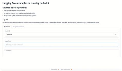 how to set up caikit and use hugging face models examples thomas