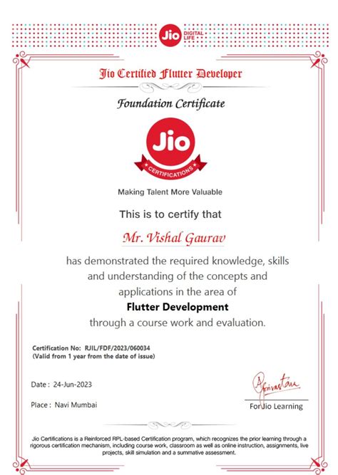 Vishal Gaurav On Linkedin Jiocertifiedflutterdeveloper Ajio Jpl Flutterdevelopment