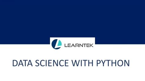Ppt Python For Data Science Python Data Science Tutorial Data Science Certification