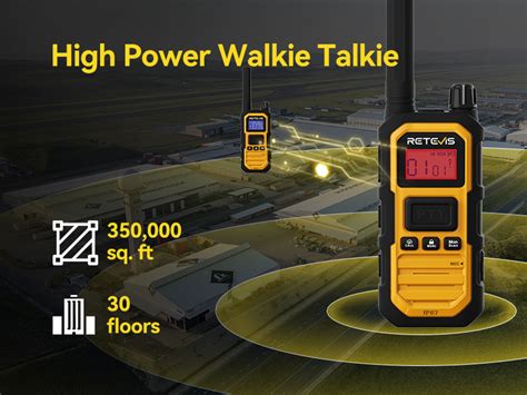 Retevis Rb48 Plus Ip67 Waterproof Heavy Duty Long Range Walkie Talkies Gmrs Radio