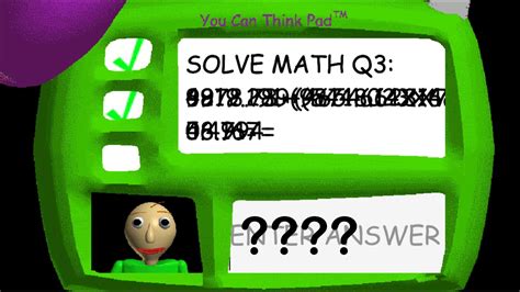 Baldis Basic Q3 Problem Answer Baldis Basics Third Probl
