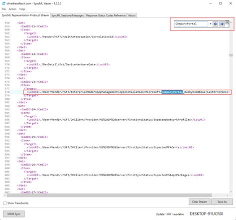windows 10 mdm client activity monitoring with syncml viewer modern