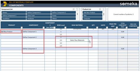 Excel Bom Template Microsoft Excel Bom Template Dynamics