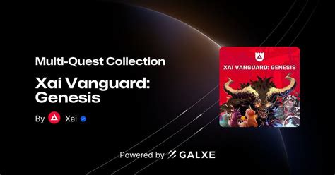 Xai Foundation Announces Xai Vanguard Genesis Activation Gam3sgg