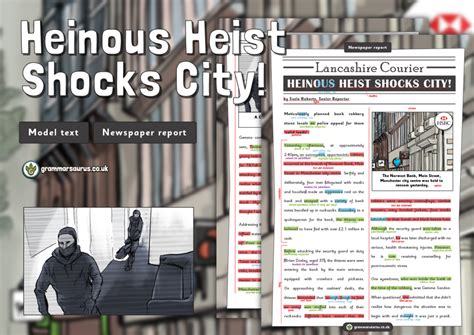 Year 5 Model Text Newspaper Report Heinous Heist Shocks City Gbsct P5 Grade 4 And 4th