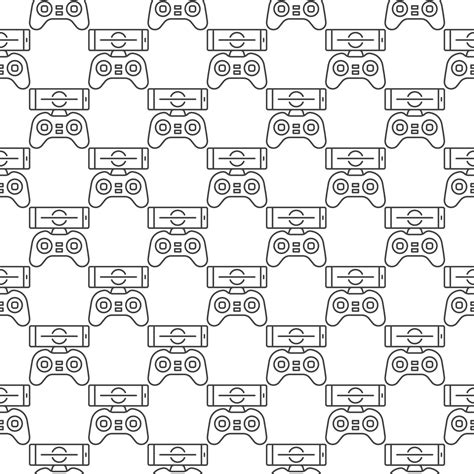 Drone Game Controller With Smartphone Vector Concept Thin Line Seamless Pattern 35884117 Vector