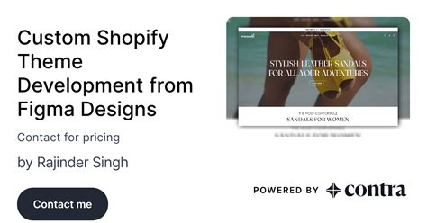 custom shopify theme development from figma designs by rajinder singh