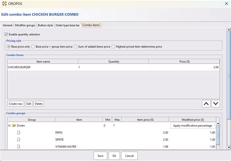 combo items knowledge base point of sale installation guide