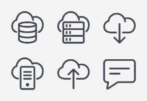 Line Design Database Set Icons By Axialis