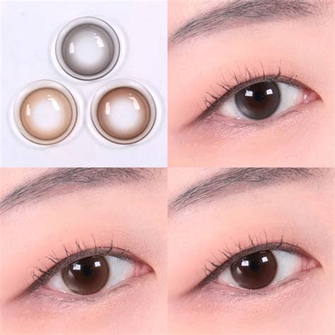 오렌즈 샤인터치 직경 작은 렌즈 밀키 브라운 초코 그레이 민지 픽 데일리 톤업 네이버 블로그