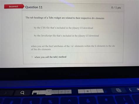 Solved Incorrect Question 1 071 Pts To Include Jquery Ui In