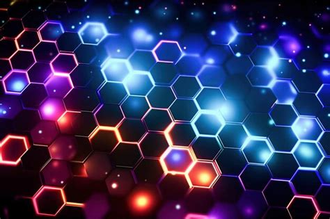 premium ai image ai generative abstract background hexagon pattern