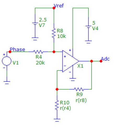 How To Offset A Sinusoidal Voltage Centered At 0 V For Power Grid Measurements Electrical