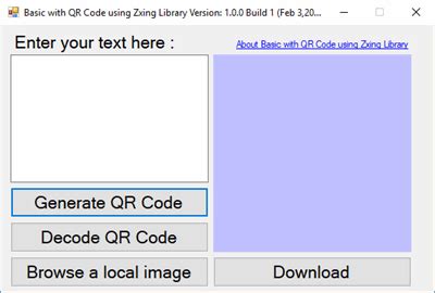Basic With QR Code Using Zxing Library CodeProject