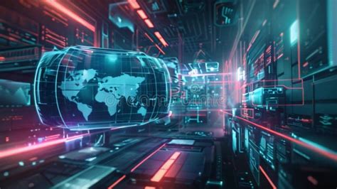 Virtual Reality Interface With Global Connectivity Concept Stock Footage Video Of Tech