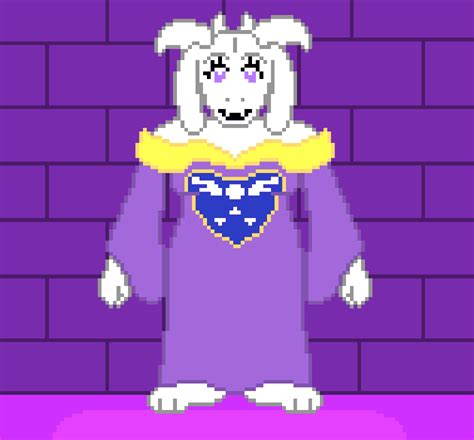 Asriel Dreemurr Pixel Art Grid