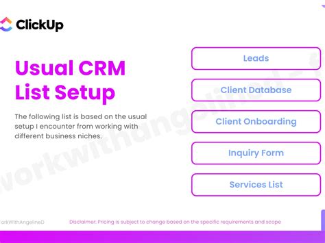 Help In Setting Up Or Managing Your Workflow On Clickup Upwork