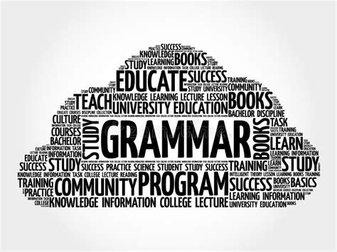 Grammar Word Cloud Collage Stock Illustration Illustration Of Idoms