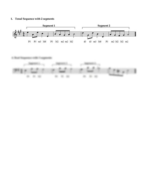 Solution Tonal And Real Sequence Studypool