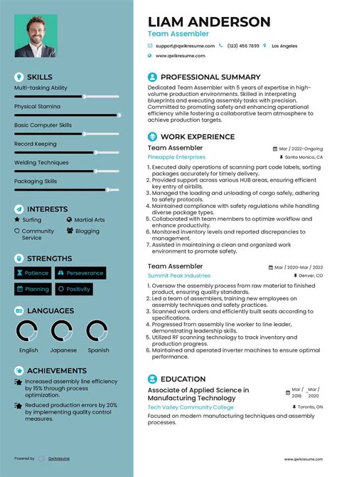 10 Team Assembler Resume Samples And Templates For 2025