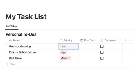 6 Free Notion Task List Template To Turn Chaos Into Calm Focused Bee