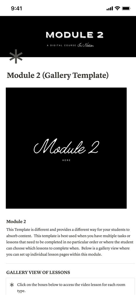 Notion Template Gallery Digital Course Template For Online Course Taught In Notion
