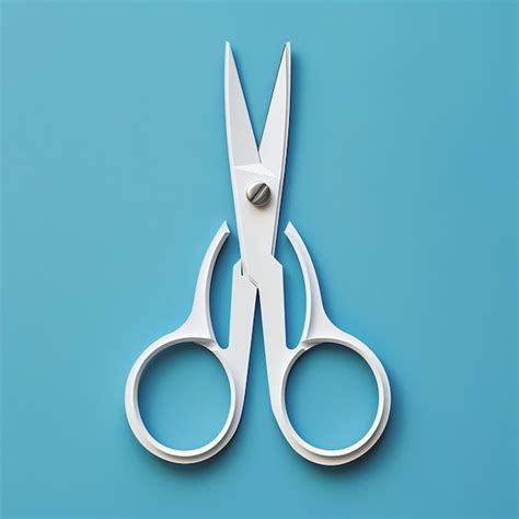 Cute Scissors In Paper Cut Style Premium Ai Generated Image