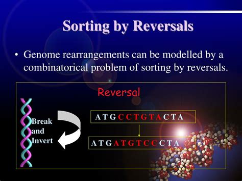 Ppt Genome Rearrangement Sorting By Reversals Powerpoint Presentation