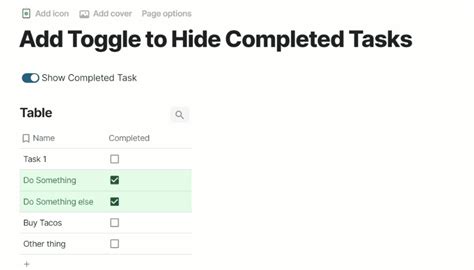 Add Toggle To Hide Completed Tasks Coda Maker Community