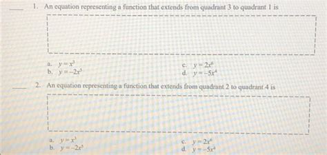 solved 1 an equation representing a function that extends