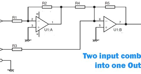 Combine Stereo Input To One Output Subwoofer Bass Amplifier