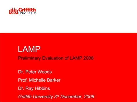 Lamp Ppt Undergraduate Education College Education