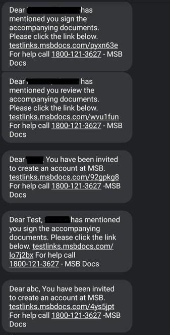 Sms Notification On Epak Actions Msb Docs Secure E Signature Solutions For All Sectors