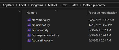 windows latex can t find fontsetup non free sty files miktex tex