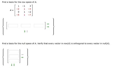 solved find a basis for the row space of a [1 1 3] a 2 1 4