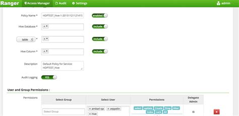 Apache Ranger And Hive Demo