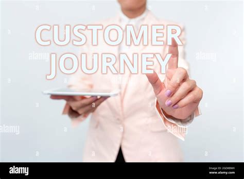 Text Showing Inspiration Customer Journey Word Written On Customers Experiencesgo Through
