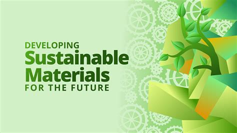 미래를 위한 지속 가능한 재료 개발 개념 녹색 식물과 기어가 있는 추상적인 다각형은 녹색 개념으로 이동합니다 템플릿 벡터 일러스트 레이션 0명에 대한 스톡 벡터 아트 및