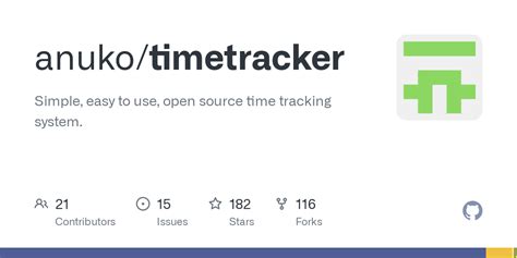 github anuko timetracker simple easy to use open source time