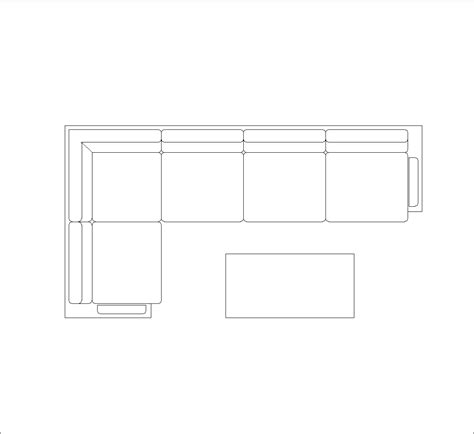 Corner Sofa Free Cad Blocks