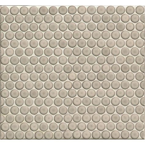 Penny Round Mosaic 1 X 1 Porcelain Penny Round Mosaic Wall And Floor
