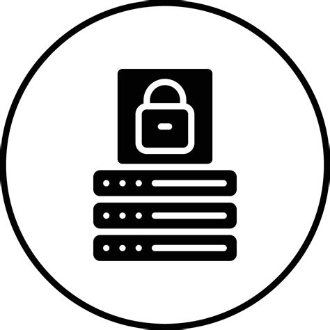Database Lock Vector Icon 38132473 Vector Art At Vecteezy