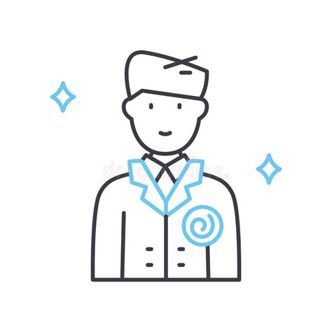 Groom Line Icon Outline Symbol Vector Illustration Concept Sign