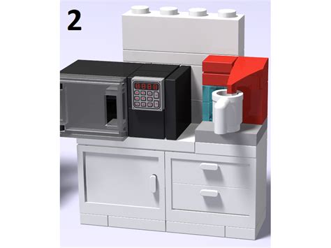Lego Moc Modular Living Container Kitchen By Schnabbo Rebrickable Build With Lego