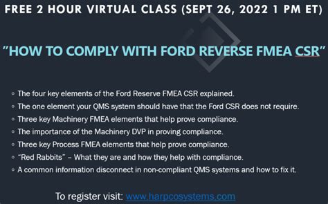 Reverse Fmea Class